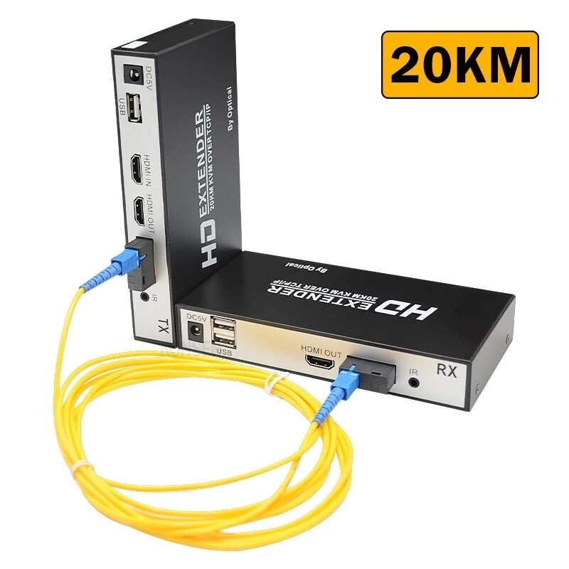 [CH60] 1080P HDMI KVM Extender Fiber 20KM (SC/SM) | KalMan PH
